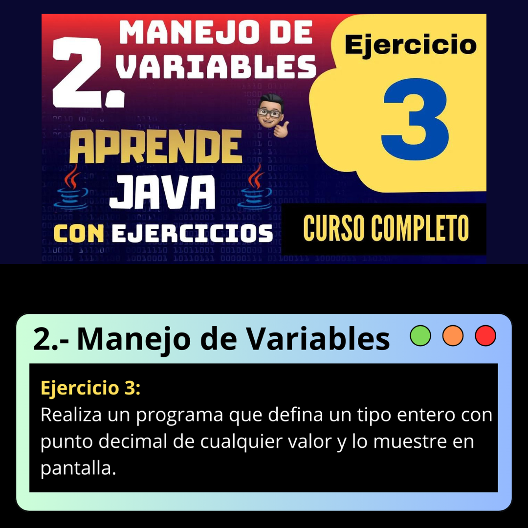 Tipos De Datos Y Variables En Java Ejercicio 3 Fredy Geek